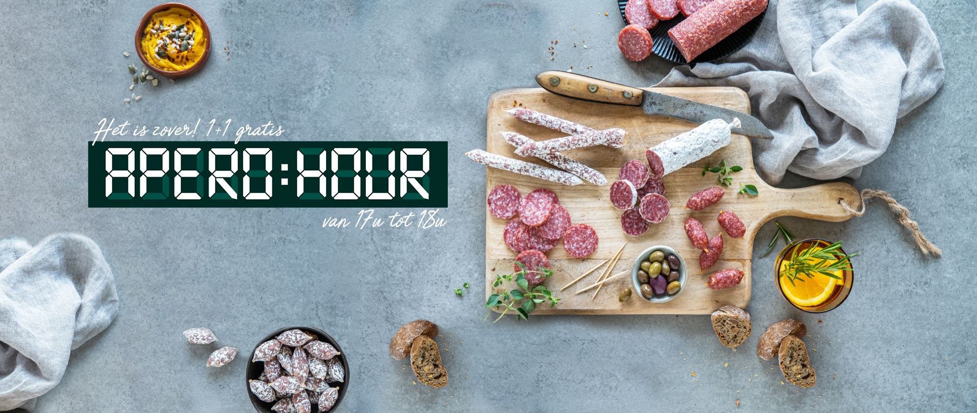 Maak je klaar voor 1+1 gratis apéro hour | Aoste