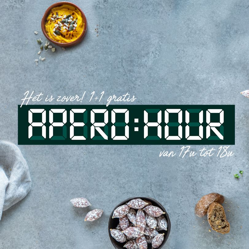 Maak je klaar voor 1+1 gratis apéro hour | Aoste